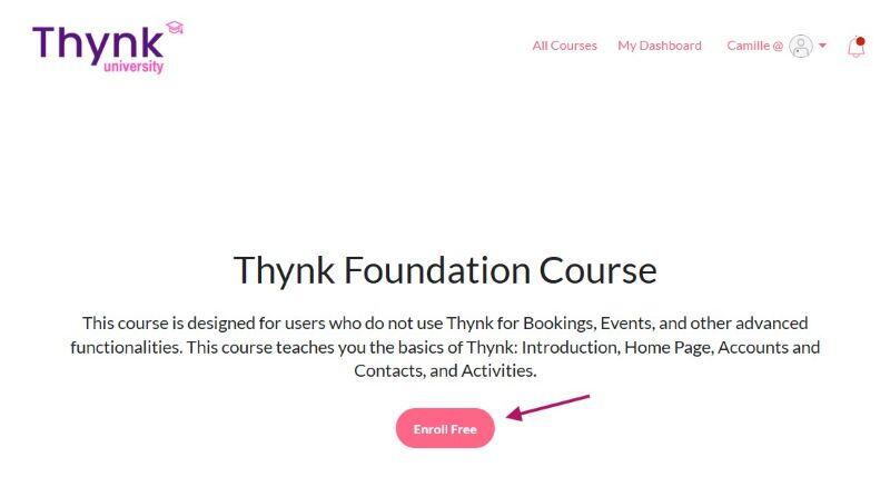How to Access Thynk University & Enroll in a Course